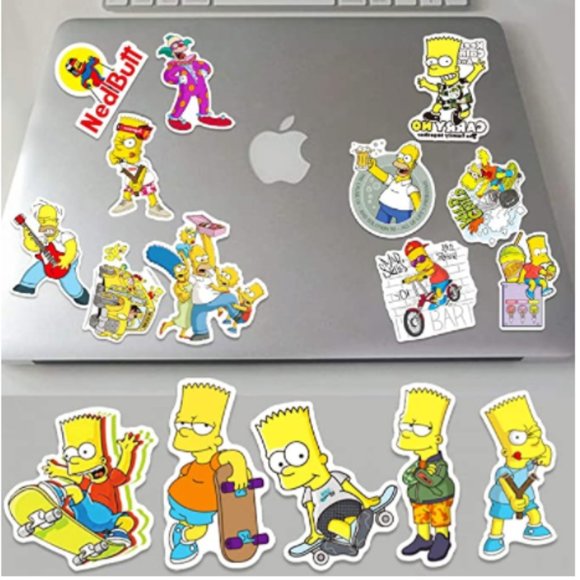 Pauplian | Toys | Nwtsimpsons Vinyl Waterproof Stickers Decals 96 Pcs ...
